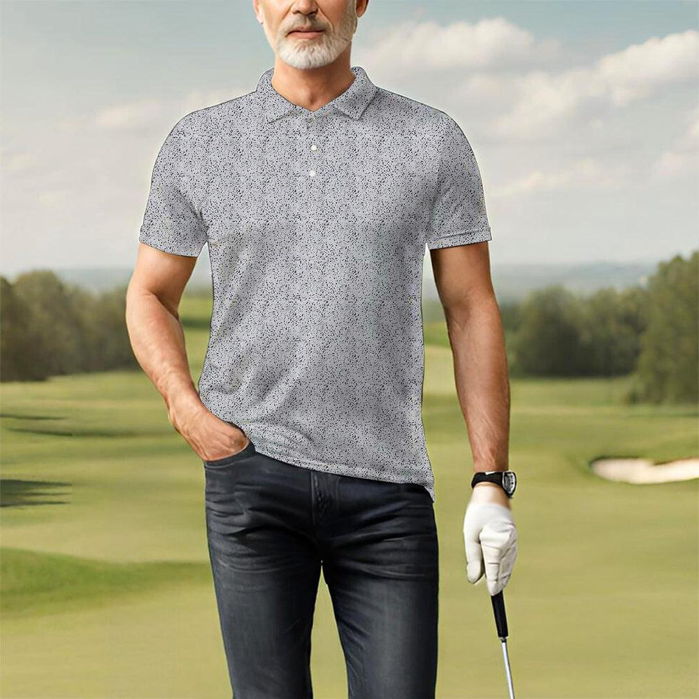 Speckle-Men's golf polo - Four way Stretch & Business Ready