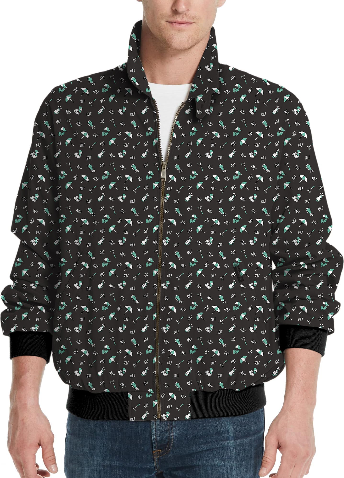 Night Vision Golf Equipment-Men's Golf Windbreaker Light Jacket