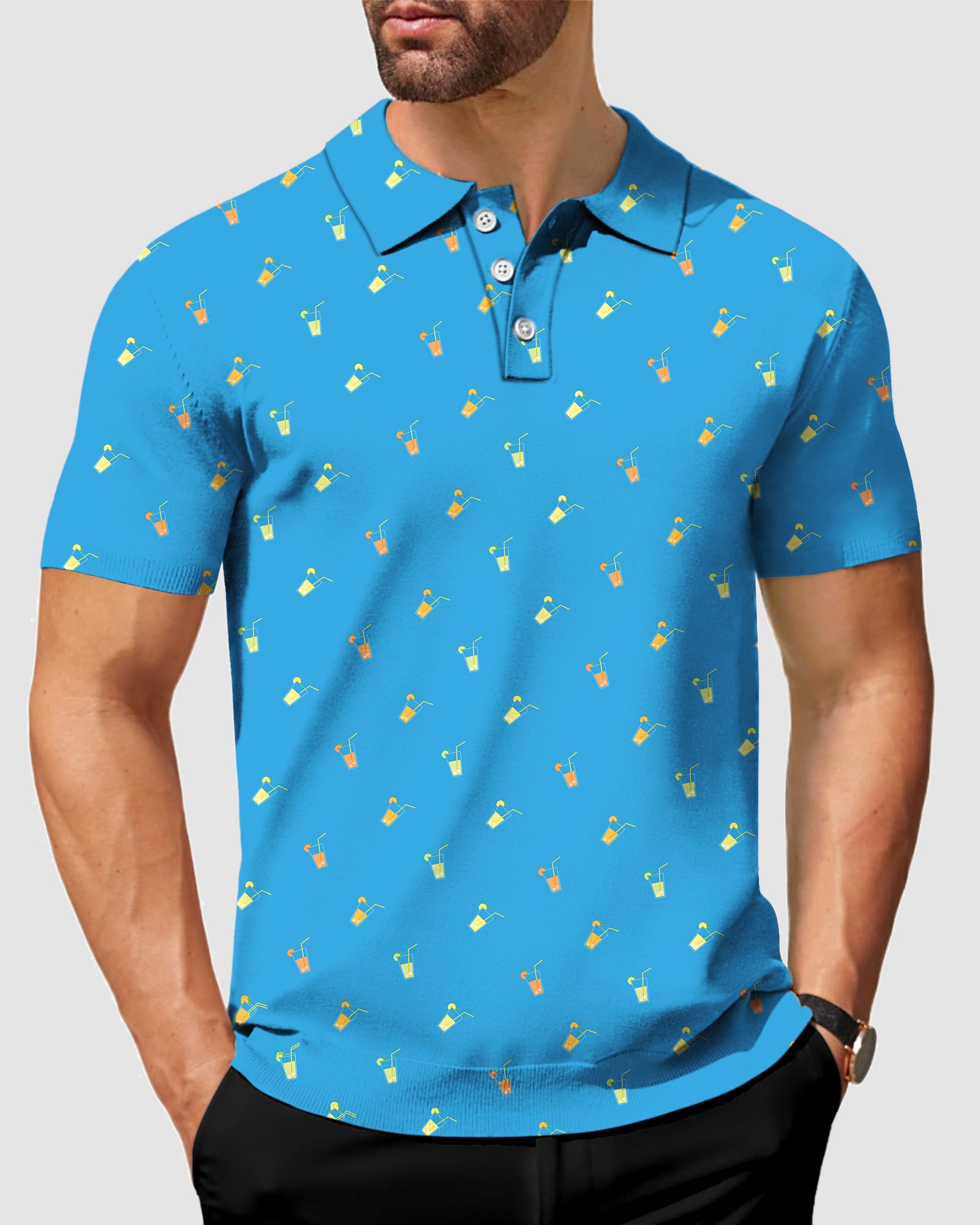 Men's fresh juice golf polo | Customized Elegance & Comfort