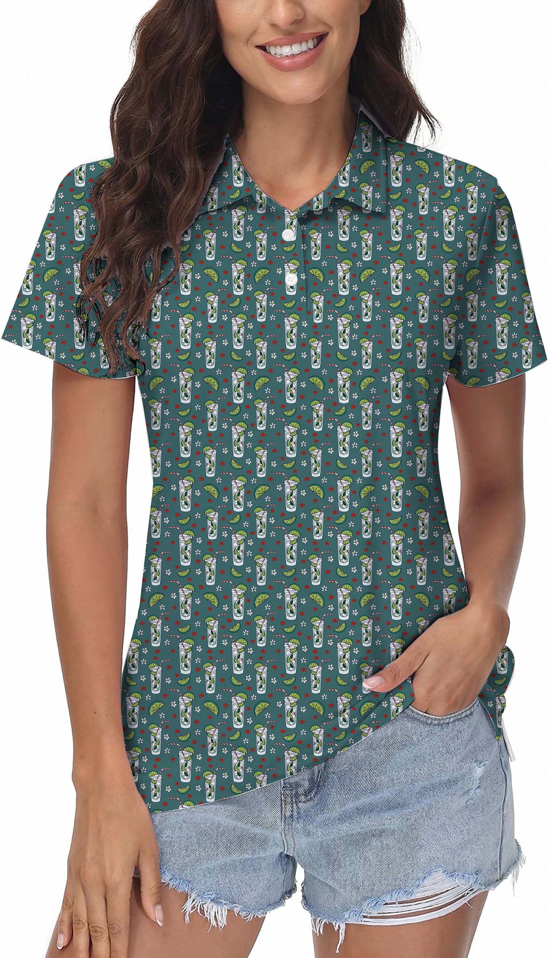 Lemon water Women's Golf Polo - Stylish & Functional Golf Wear