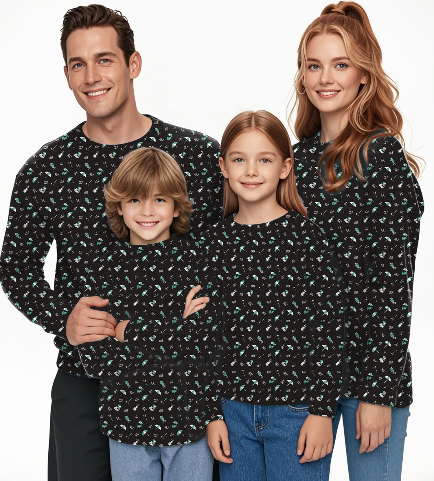 Night Vision Golf Equipment Crewneck Pullover Ugly Sweater Men Women b
