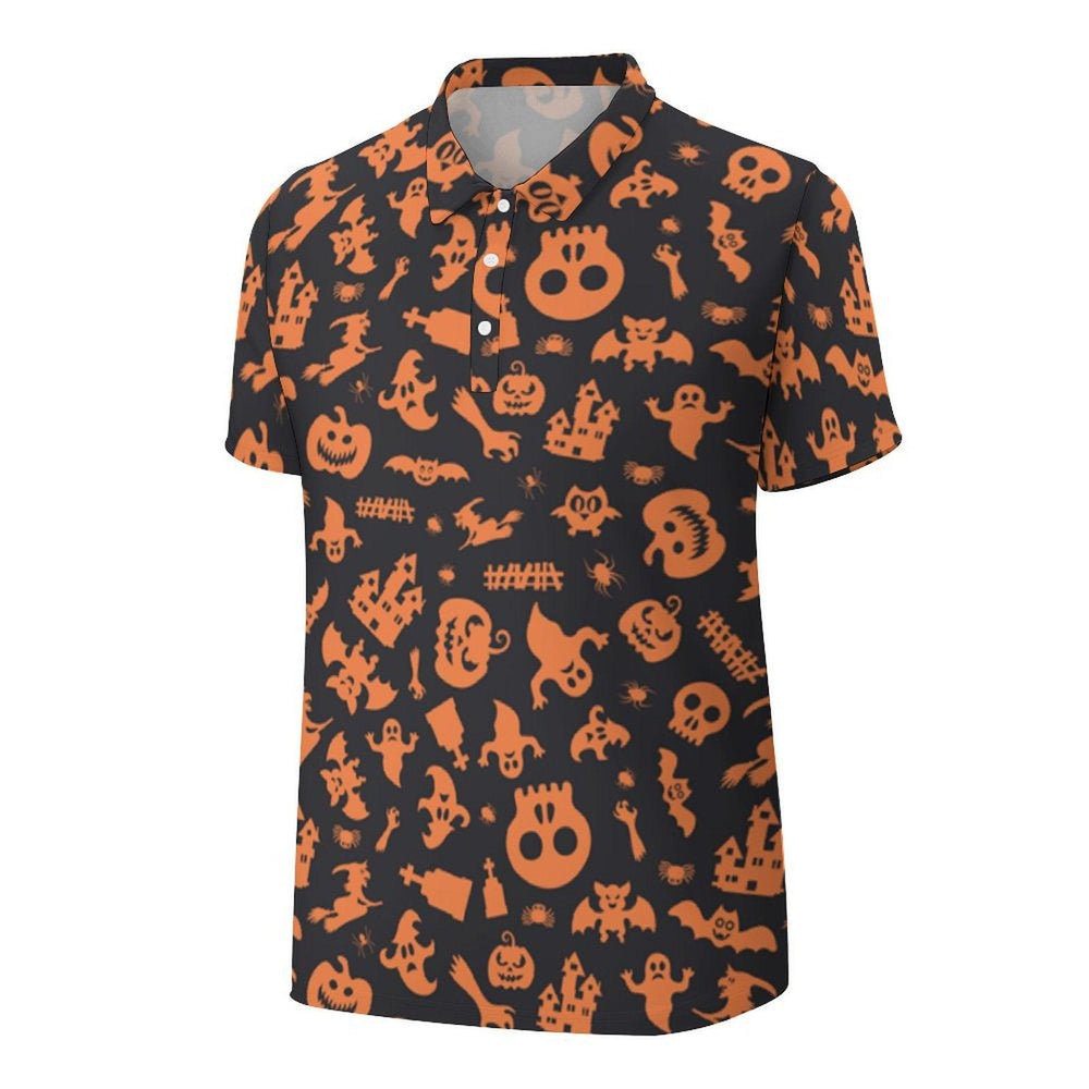 Men's Spooky Halloween Golf Polo | Customized Elegance