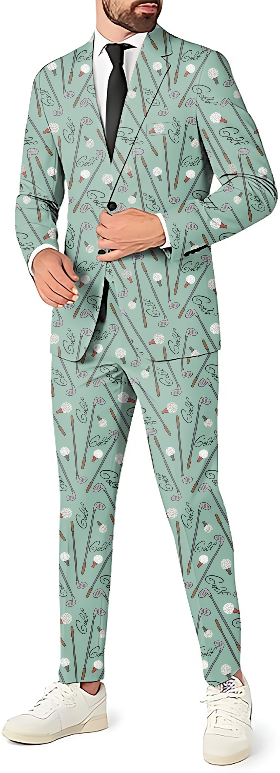 Clubs and Balls Men's Party Costumes-Theme Party 3pcs Suit set-Blazer ...
