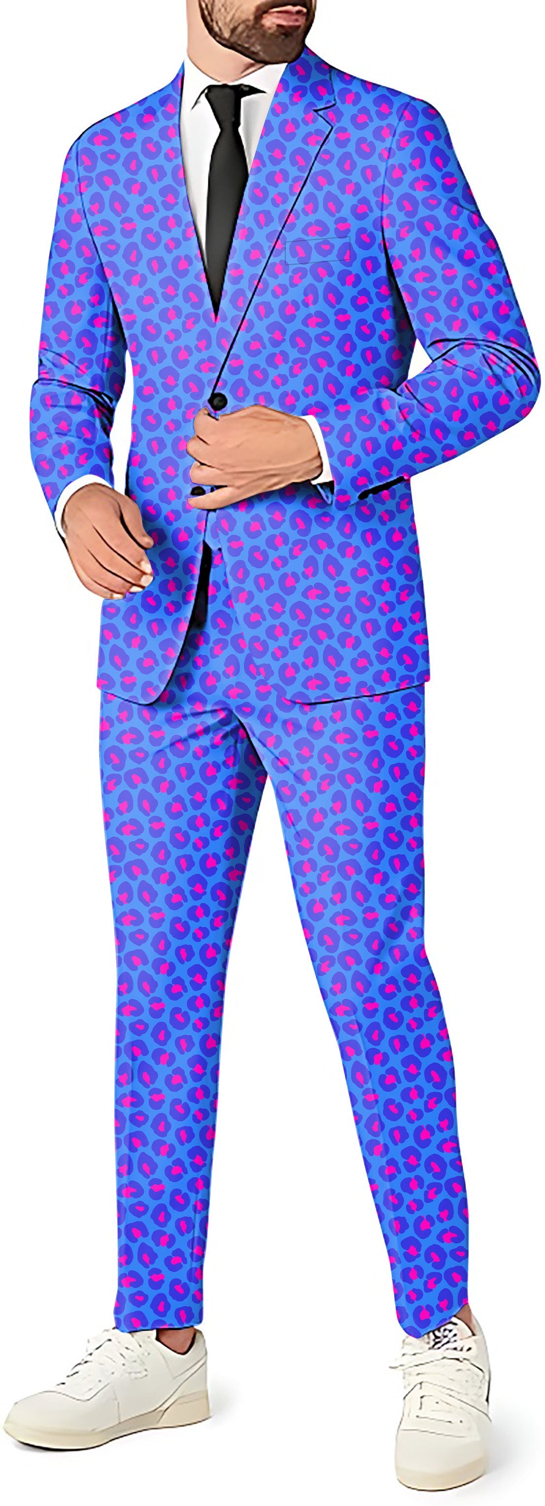 Fluorescent Men's Party Costumes-Theme Party 2 or 3pcs Suit set-Blazer ...