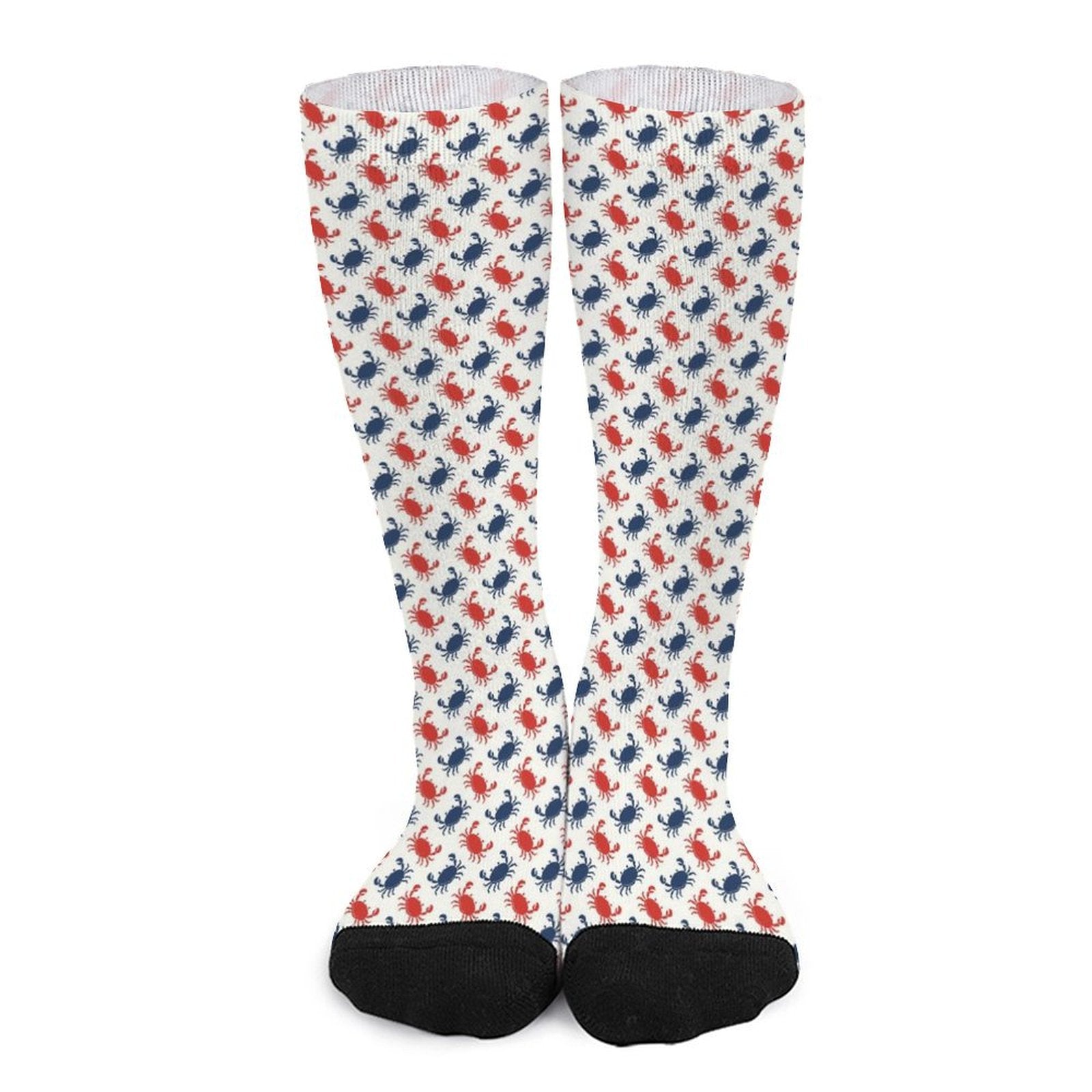 Blue and red Crab Prined socks Gifts for Men Women
