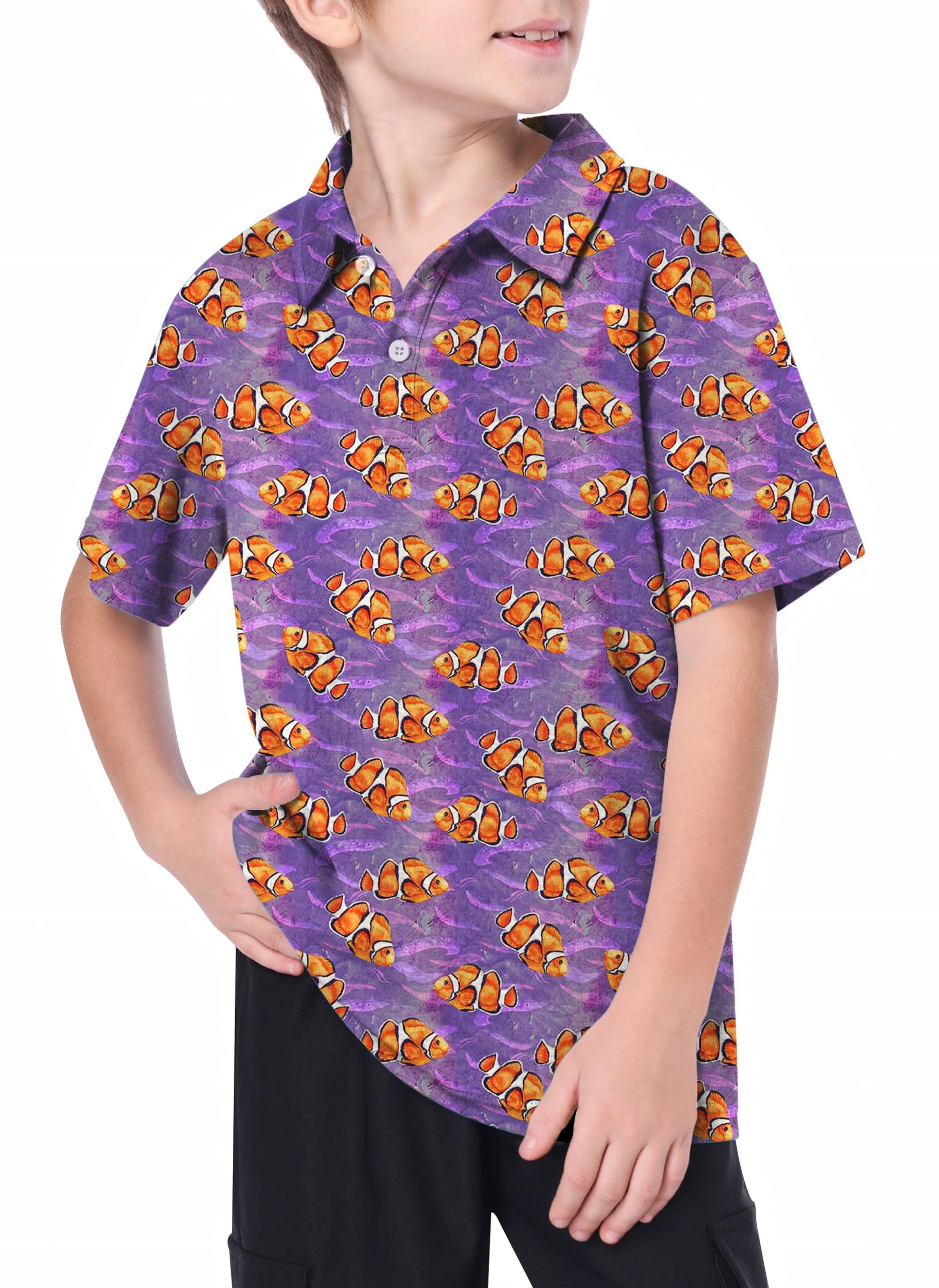 Youth Nemo fish Golf Polo - Limited Edition Performance Polo