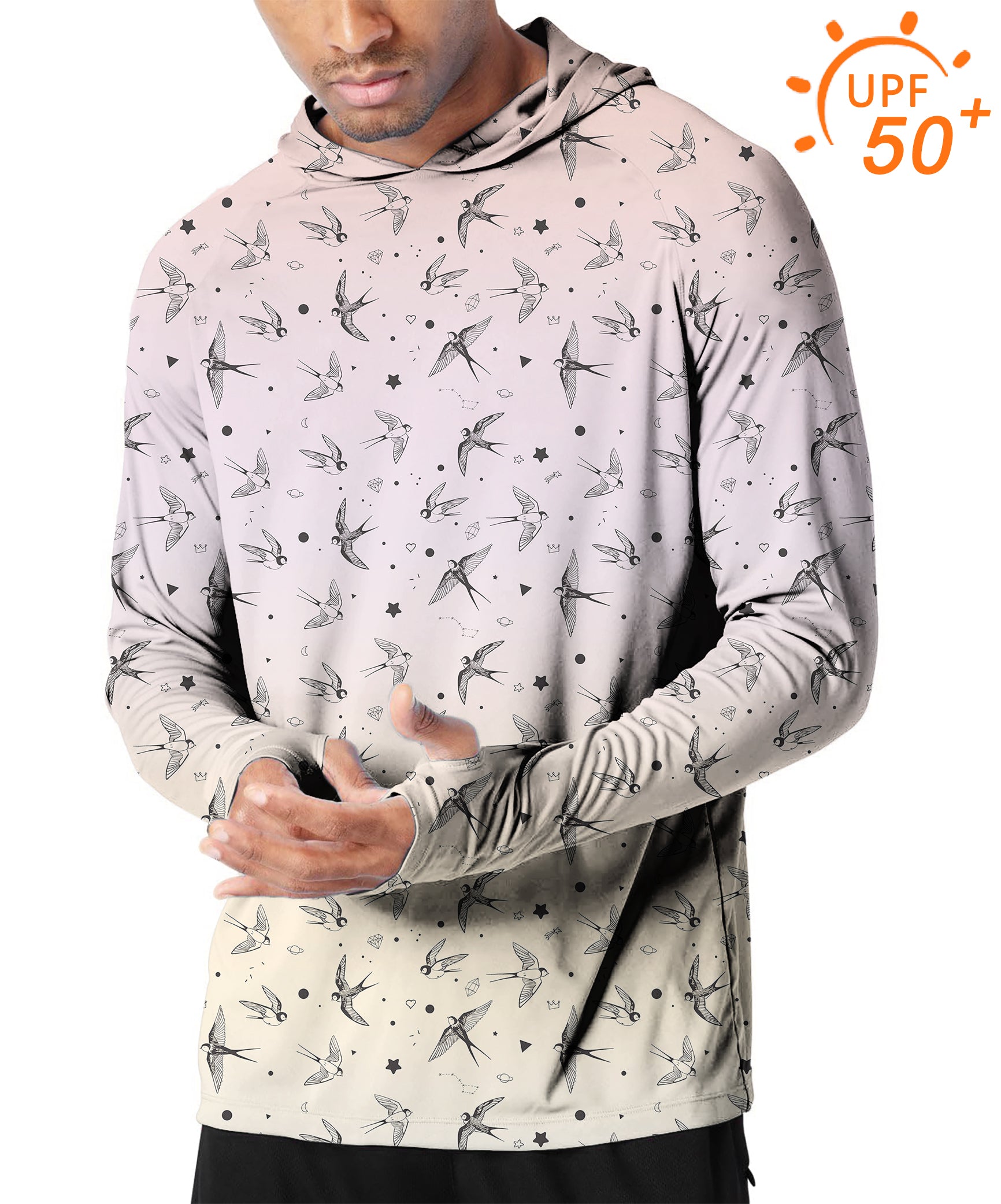 Men's Outdoor Prism Sparrows Golf Sun Protection Slim Fit hoodies