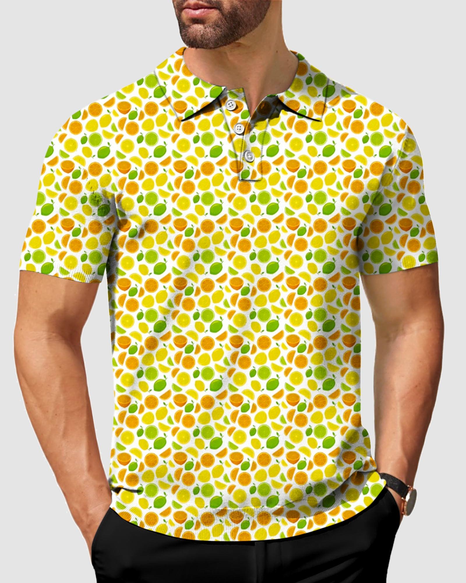 Men's golf polo Summer Lemon for Business & Leisure | Customized Elegance