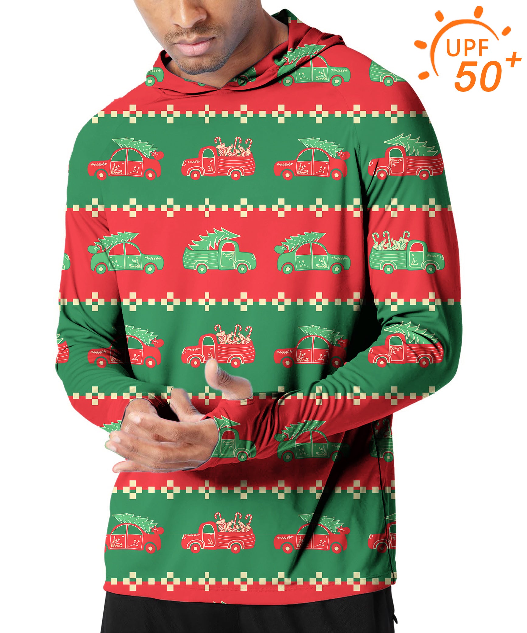 Men's Outdoor Truck Christmas Gift Golf Sun Protection Slim Fit hoodies