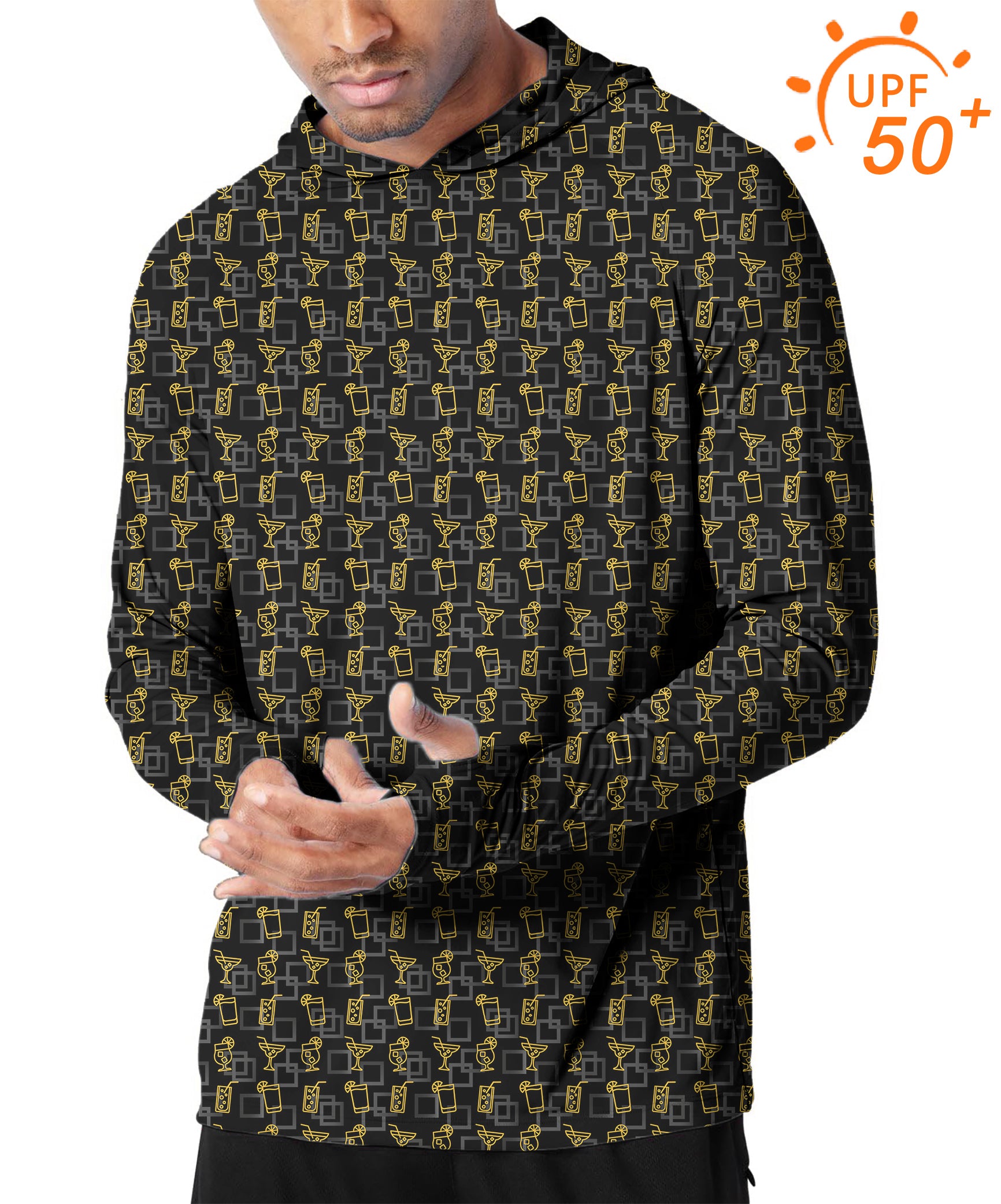 Men's Outdoor Cocktail drink Golf Sun Protection Slim Fit hoodies