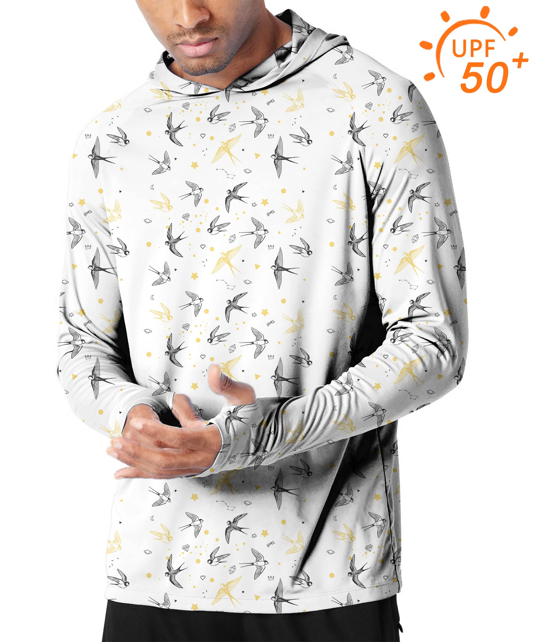 Men's Outdoor Sparrows Golf Sun Protection Slim Fit hoodies