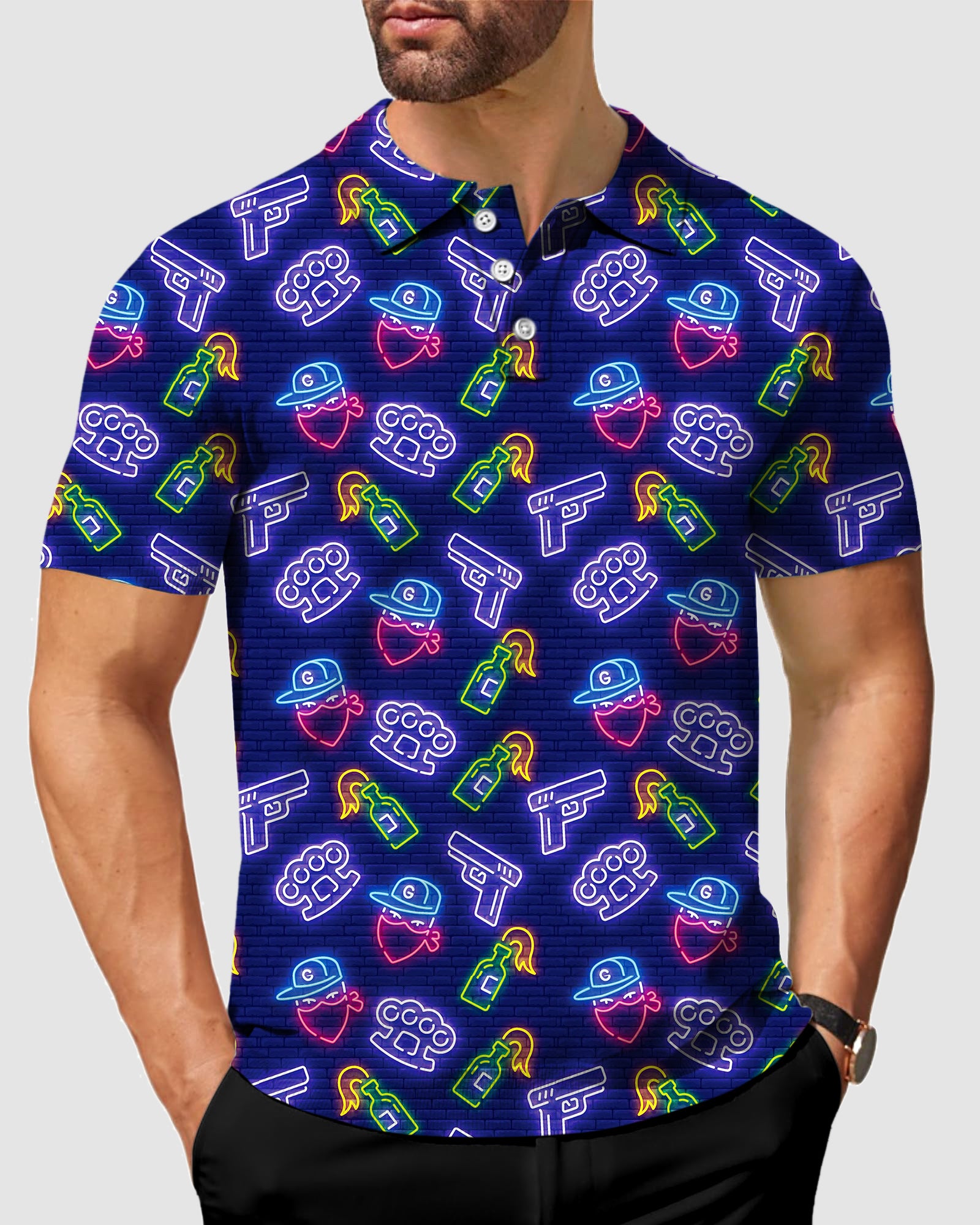 Men's Sharp Shooter Golf Polo - Customized Elegance & Comfort